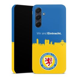 DeinDesign Galaxy A55 5G Handy Premium Case Smartphone Handyh&uuml;lle Schutzh&uuml;lle matt Logo Eintracht Braunschweig Official Licensed Product Premium Case