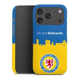 DeinDesign iPhone 17 Pro Handy Premium Case Smartphone Handyh&uuml;lle Schutzh&uuml;lle gl&auml;nzend Logo Eintracht Braunschweig Official Licensed Product Premium Case
