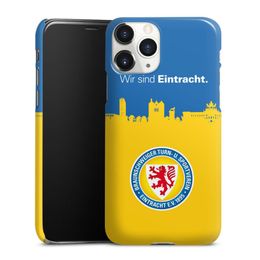 DeinDesign iPhone 11 Pro Handy Premium Case Smartphone Handyh&uuml;lle Schutzh&uuml;lle gl&auml;nzend Official Licensed Product Logo Eintracht Braunschweig Premium Case