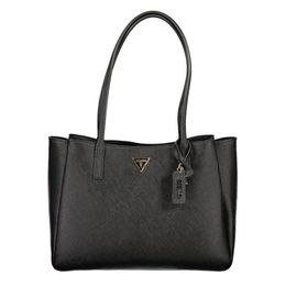 Guess Jeans Schwarze Polyurethan Damen Tasche