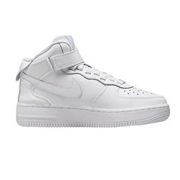 Nike Air Force 1 Mid Easy On Gs Wei&szlig;e Turnschuhe