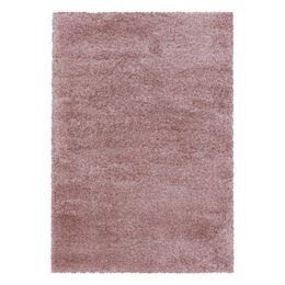 Ayyildiz Hochflorteppich Fluffy 3500 Rosa, Rosa, Textil, Uni, rechteckig, 80x150 cm, Oeko-Tex&reg; Standard 100, f&uuml;r Fu&szlig;bodenheizung geeignet, schmutzabweisend, Hausstauballergiker lichtunempfindlich, antistatisch, pflegeleicht, strapazierf&auml;hig, leicht zusammenrollbar, Teppiche & B&ouml;den, Teppiche, Hochflorteppiche & Shaggys