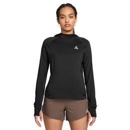 Nike Trail UV Hooded Midlayer Bekleidung Damen schwarz