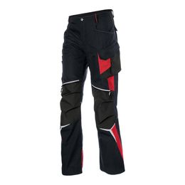 K&Uuml;BLER WORKWEAR K&uuml;bler Hose BODYFORCE PRO PSA 2 schwarz/mittelrot Form 2125 Gr&ouml;&szlig;e 102 ; K&uuml;bler Workwear (2125 5302-9955-102)