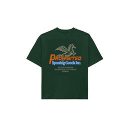 Prohibited T-Shirt 'Showroom' Damen Gr&ouml;&szlig;e M beige / blau / dunkelgr&uuml;n / orange