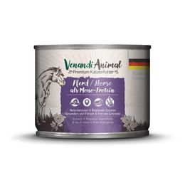 Venandi Animal Pferd als Monoprotein Katzen-Nassfutter hohe Vertr&auml;glichkeit 6x200g