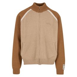 Another Cotton Lab Strickjacke Herren Gr&ouml;&szlig;e M braun / hellbraun / wei&szlig;