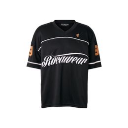 Rocawear T-Shirt 'Baller' Herren Gr&ouml;&szlig;e S orange / schwarz / wei&szlig;