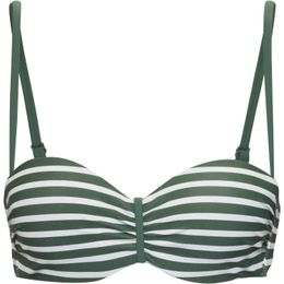 Venice Beach B&uuml;gel-Bandeau-Top Bikini Oberteil Damen - Gr&ouml;&szlig;e 36 / C - oliv