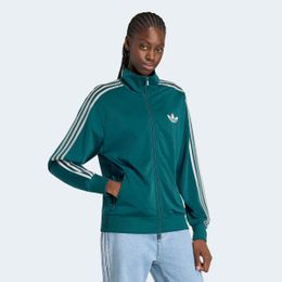 Damen Trainingsjacke "FIREBIRD TRACK LOOSE"rich gr&uuml;n, grau two, Gr. XL, adidas originals, Obermaterial: 100% Polyester, Jacken, mit FIREBIRD-Design,