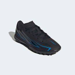 M&auml;dchen Fu&szlig;ballschuh "F50 HYPERFAST CLUB KIDS, ROLLRASEN", adidas Performance, Gr. 30core schwarz, core schwarz, lucid ray blau, Synthetik, Schuhe,