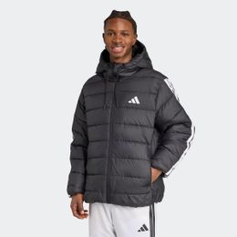 Herren Steppjacke "ESSENTIALS CLIMAWARM 3-STREIFEN SYNTHETIC DOWN"schwarz, Gr. S, adidas Sportswear, Obermaterial: 100% Polyester, Jacken