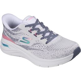 Skechers Arch Fit 3.0 Textil Damen Wei&szlig;es Mesh/Multi Trim Trainer