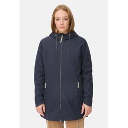 Camel Active Funktionsjacke aus leichtem Softshell mit Kapuze in Dunkelblau | Gr.: 34