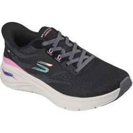 Skechers Arch Fit 3.0 Textil Damen Schuhe Schwarz Mesh/Multi Trim