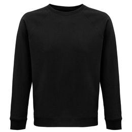 SOLS Unisex Erwachsene Space Organic Raglan Sweatshirt (Schwarz)