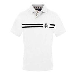 Aquascutum - Poloshirt f&uuml;r Herren, Mit Kragen (Wei&szlig;)