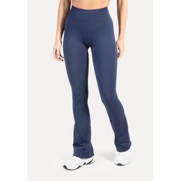 Smilodox Schlaghose Leggings Aylin Scrunch in Dunkelblau | Gr.: S