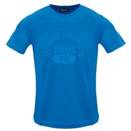 Diesel Unisex Erwachsene Eigentum der Denim Division Logo T-Shirt (K&ouml;nigsblau)