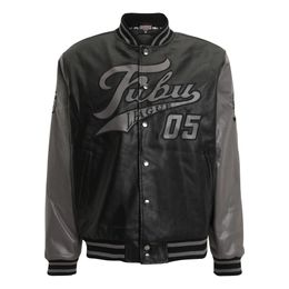 Fubu Jacke Herren Gr&ouml;&szlig;e S dunkelgrau / feuerrot / schwarz