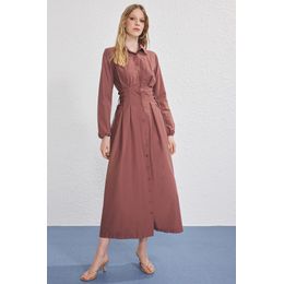 Langes, gerades Damen-Maxikleid mit Hijab-Schnitt f&uuml;r Freizeit und Alltag