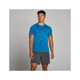 Myprotein MP Herren Tempo Pillar Graphic Seamless T-Shirt &ndash; Track Blue - L