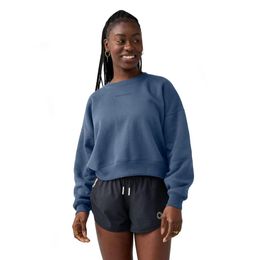 Brooks Movement Cropped Sweatshirt Bekleidung Damen blau