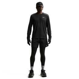 Nike Miler Dri-Fit UV Long Sleeve Bekleidung Herren schwarz