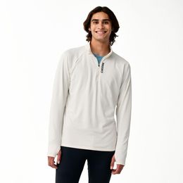 Brooks Momentum Thermal 1/2 Zip Bekleidung Herren wei&szlig;