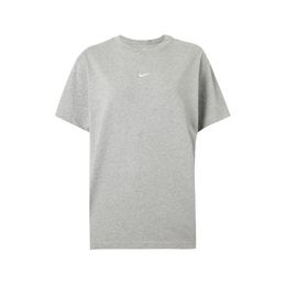 Nike Sportswear T-Shirt 'CLASSIC' Damen Gr&ouml;&szlig;e S hellgrau / wei&szlig;