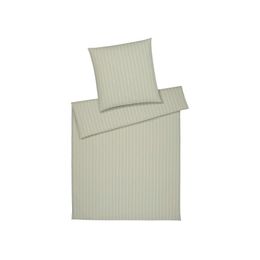 Elegante Bettw&auml;sche Winston in pastellgr&uuml;n | Gr.: 135-x-200-plus-80-x-80-cm
