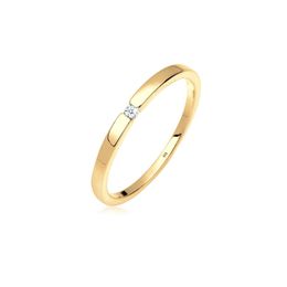 Elli DIAMONDS Ring 925 Sterling Silber Verlobungsring in Gold | Gr.: 58
