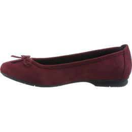 Jana Damen Ballerina f&uuml;r kr&auml;ftige F&uuml;&szlig;e bordeaux, Gr&ouml;&szlig;e 42