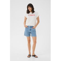 Kaffe T-Shirt kurzarm KAbine Regular fit in Chalk W. Grenadine Print | Gr.: XXL