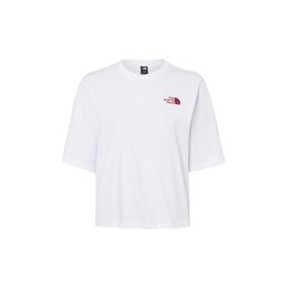 The North Face T-Shirt in wei&szlig; bordeaux - 0001 | Gr.: S