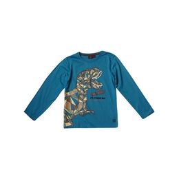 Koroshi Shirt M&auml;dchen Gr&ouml;&szlig;e 104 petrol / dunkelrot / schwarz / wei&szlig;