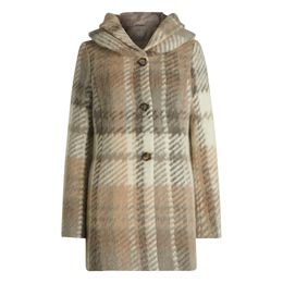 AMBER & JUNE Amber & June Between-Seasons Coat female size S/M Brown / Olive / White