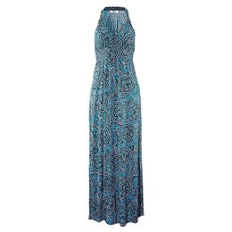 Lascana Maxikleid in t&uuml;rkis-bedruckt | Gr.: 34