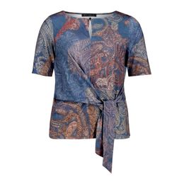 Betty Barclay Printshirt mit Schleifenknoten in Blau/Rot | Gr.: 42