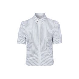 Marie Lund Bluse in blau wei&szlig; | Gr.: 46