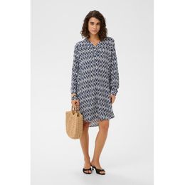 Kaffe Kleid KAmarana Regular fit in Midnight Chalk Graphic | Gr.: 36
