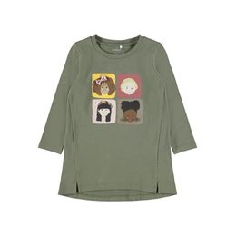 name it M&auml;dchen Tunika- Kleid/Shirt in Deep Lichen Green | Gr.: 110