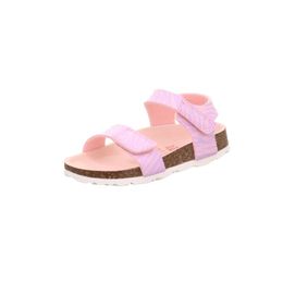 Superfit Tieffu&szlig;bett Sandale FUSSBETTPANTOFFEL in Rosa/Lila | Gr.: 41