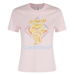 Casablanca Diamond Column Pinke T-shirts