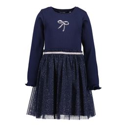 Blue Seven Kleid M&auml;dchen Gr&ouml;&szlig;e 122 nachtblau / silber