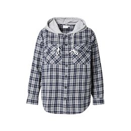 Only Carmakoma Jacke 'CARSLOPE' Damen Gr&ouml;&szlig;e XXXL/4XL nachtblau / grau / wei&szlig; Sommerjacke