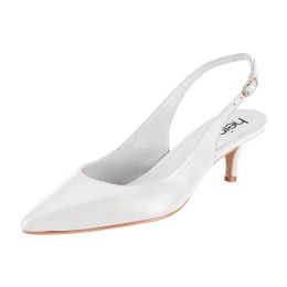 Heine Slingpumps, Natur, Gr. 37, Damen, Pumps, Material: Ziegenleder. Decksohle: Rindsleder. Laufsohle: Polyurethan