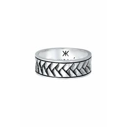 Kuzzoi Ring Herren Gr&ouml;&szlig;e 54 schwarz / silber