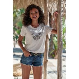Vivance Damen T-Shirt, Braun, Gr. 36/38, T-Shirts, 100% Baumwolle, vielseitig kombinierbar