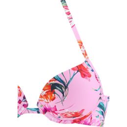 Sunseeker Damen Push-Up-Bikini-Top, Rosa, Gr. 40A, Push-Up-Bikinis, Material: Polyamid